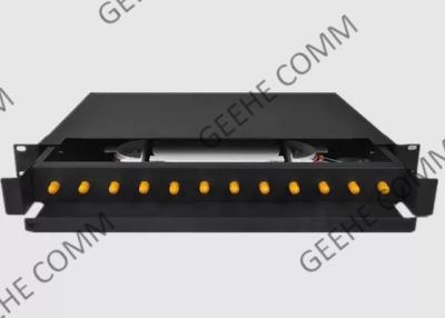 China ST Pigtail 50/125 1U 12 Port Fiber Optic Patch Panel for sale