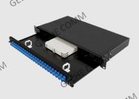China 19 Inch Rack Mount Fiber Optic Patch Panel 24 Port SM Duplex SC LC FC for sale