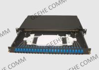 China 1U Easy Sliding Standard OS2 Fiber Patch Panel With SC UPC Adapters for sale