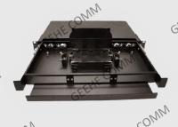 China 1 RU 12 Port Singlemode LC-UPC Rack Mount Patch And Splice Panel 900um Pigtails for sale