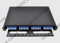 China 1U HD Rack Mount Fiber Patch Panel With MPO / MTP Cassette Or Adapter Panel for sale