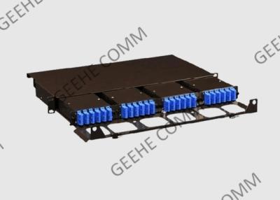 China 1U Rack Mount SC UPC Fiber Optic Patch Panel 24 Port for FTTH Networks for sale