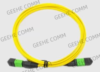 China OM2 3.0mm Female to Female MTP MPO Fiber Patch Cable 12-Core Multimode for sale
