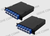 China LC/UPC Duplex 12 Fiber LGX Style MPO Cassette for sale