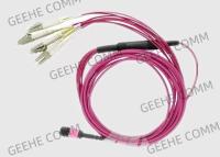 China Multi Trunk 8 Cores OM3 2.0mm MPO To LC  Breakout Cable for sale