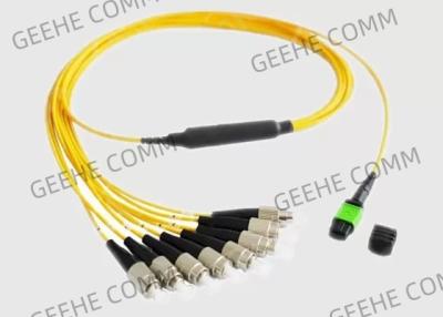 China 8 FC to MTP Multimode 125um MPO Breakout Cables for sale