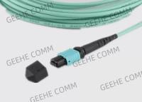 China 12 Core OM3 Single Mode MPO Fiber Cable 2.0mm OFNR Riser 1m for sale