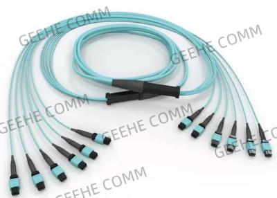 China 12 Cores OM3 Single mode 2.0mm MPO Fiber Cable for sale