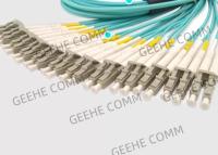 China 144 Fibers OM3 LC Dulpex 100G MPO Fiber Cable for sale