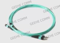 China 12 Core Male to Female LSZH OM3 MPO Fiber Cable Trunk Assembly for sale