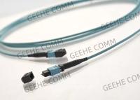 China 12 Core Male to Female LSZH OM3 MPO Fiber Cable Trunk Assembly for sale