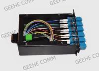 China 12 Fiber Pre-Installed 6 Duplex LC Adapters MTP MPO Fiber Breakout Cable Cassette OM4 for sale