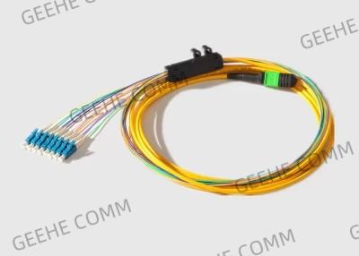 China Single Mode 2.0mm 40G MPO to 8x LC Fiber Breakout Cable 9/125 OS2 for sale
