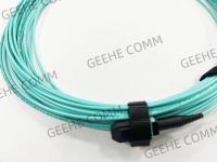 China 8F OM4 MPO Female to Female Type B OFNP Low Loss Fiber Trunk Cable 13m for sale