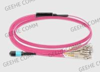 China MPO Female to MPO Male Singlemode 9/125 Fiber Optic Cable 12 Core Low Loss for sale