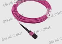 China MPO Female to MPO Male Singlemode 9/125 Fiber Optic Cable 12 Core Low Loss for sale