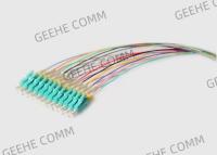 China Multi Mode 12 Cores 0.9mm MPO To LC Breakout Cable for sale