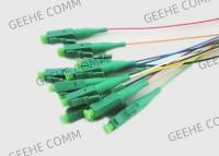 China 12 Strand OS2 Single Mode LC APC 9/125um Fiber Optic Pigtail Low Loss for sale