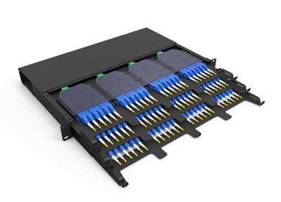 China HD Patch Panel Multimode OM2 Fiber Type 1U Panel Height Provides Fiber Optic Network Connectivity and Cable Routing for sale