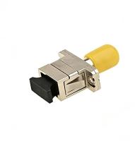 China Plastic Body Multimode ST to SC Duplex Fiber Optic Adapter Male-Male 0.2dB Insertion Loss for sale