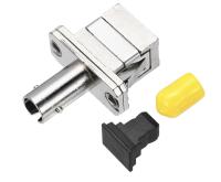 China Plastic Body Multimode ST to SC Duplex Fiber Optic Adapter Male-Male 0.2dB Insertion Loss for sale