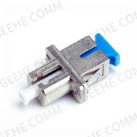 China LC Female to SC Female Simplex Singlemode Hybrid Fiber Optic Adapter Zirconia Sleeve 0.2dB for sale