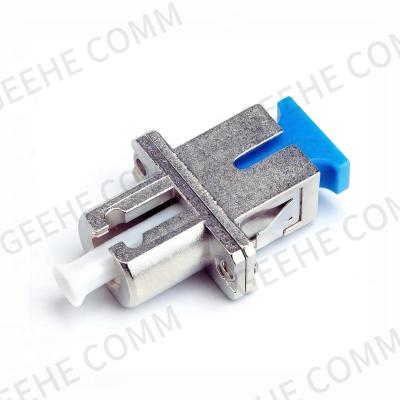 China LC Female to SC Female Simplex Singlemode Hybrid Fiber Optic Adapter Zirconia Sleeve 0.2dB for sale