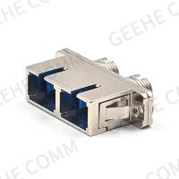 China SC Female to ST Female Duplex Fiber Optic Hybrid Adapter Ceramic Sleeve ≤0.2dB for sale