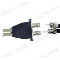 China LC/UPC Male to ST/UPC Female Multimode Duplex Fiber Optic Adapter 0.2dB for sale