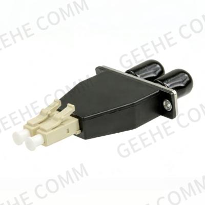 China LC/UPC Male to ST/UPC Female Multimode Duplex Fiber Optic Adapter 0.2dB for sale