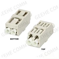 China LC to LC Duplex Multimode OM2 Fiber Optic Adapter Coupler 0.2dB Loss for sale