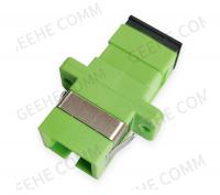 China SC/APC Singlemode Simplex Fiber Optic Adapter Flange Ceramic Sleeve 0.2dB Insertion Loss for sale