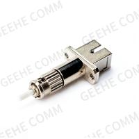 China ST/UPC Male to SC/UPC Female Singlemode Fiber Optic Hybrid Adapter 0.2dB Insertion Loss for sale