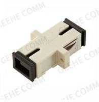 China SC Multimode Simplex Fiber Optic Adapter with Flanges Ceramic Sleeve 0.2dB for sale