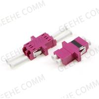 China LC OM4 Multimode Simplex Fiber Optic Adapter Zirconia Sleeve 0.2dB Loss for sale