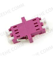 China LC OM4 Multimode Simplex Fiber Optic Adapter Zirconia Sleeve 0.2dB Loss for sale