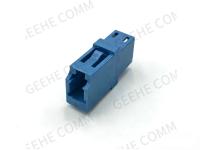 China LC/UPC Singlemode Simplex Fiber Optic Adapter Flange Ceramic Sleeve ≤0.2dB for sale