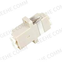 China LC/UPC Multimode Simplex Fiber Optic Adapter Flange OM3 0.2dB Insertion Loss for sale