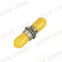 China ST Female to ST Female Singlemode Fiber Optic Hybrid Adapter Coupler 0.2dB Insertion Loss for sale