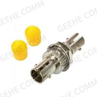 China ST Female to ST Female Singlemode Fiber Optic Hybrid Adapter Coupler 0.2dB Insertion Loss for sale