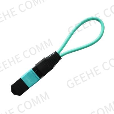 China MPO MTP Fiber Optic Loopback Module 12 Core 24 Core Singlemode Multimode OM3 OM4 for sale