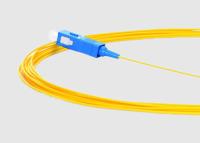 China Single Mode Simplex SC APC 9/125 0.9mm Fiber Optic Pigtail for sale