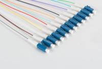 China 10Gbps OM3 LC 12 Strand Multimode Fiber Optic Pigtail 50/125 3m for sale