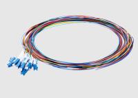 China 10Gbps OM3 LC 12 Strand Multimode Fiber Optic Pigtail 50/125 3m for sale