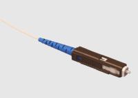China Simplex 50/125 MU Connector 2.0mm  Optical Fiber Pigtail for sale