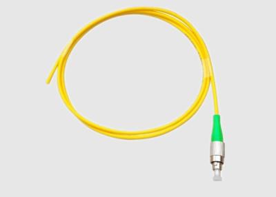 China Single Mode OS2 FC/APC 20M Fiber Optic Pigtail Simplex 9/125um Yellow Jacket for sale