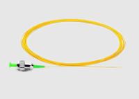 China Single Mode OS2 FC/APC 20M Fiber Optic Pigtail Simplex 9/125um Yellow Jacket for sale