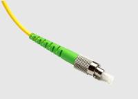 China Single Mode OS2 FC/APC 20M Fiber Optic Pigtail Simplex 9/125um Yellow Jacket for sale