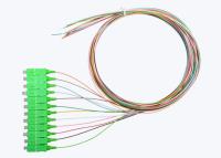 China Single Mode 12 Cores LSZH 0.9mm SC UPC Pigtail for sale