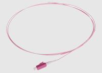 China SM 9/125 LC 0.9mm OFNP Fiber Optic Pigtail for sale